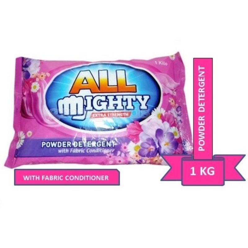 Pack of 25 - All Mighty Detergent Powder - 1 kilo per pack | Lazada PH