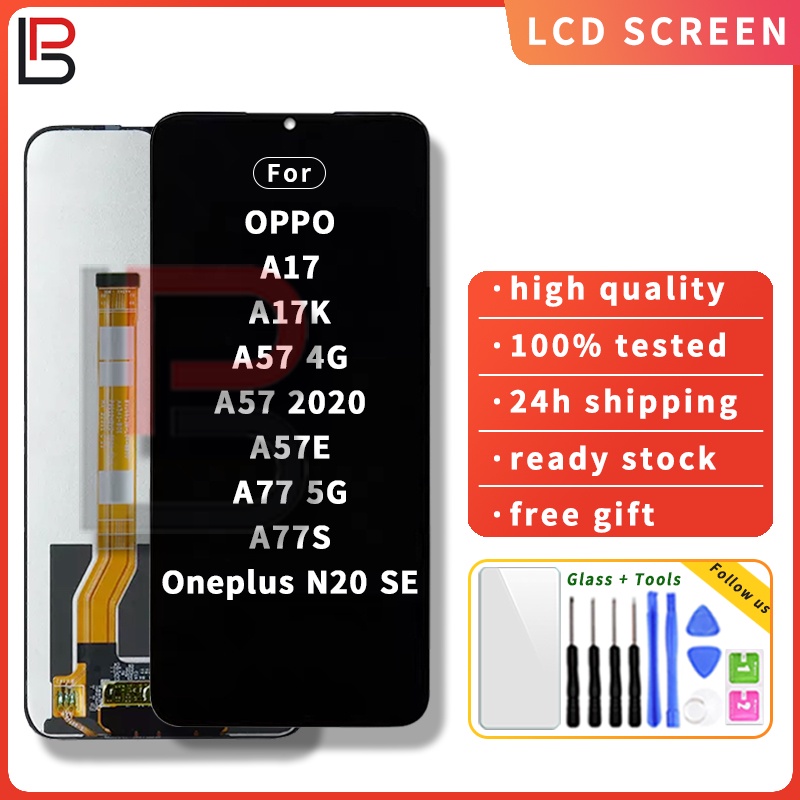 For OPPO A17 A17K A57 4G 2022 A57 5G 2022 A57E A77 5G A77S Oneplus N20 SE Lcd Touch Screen ...