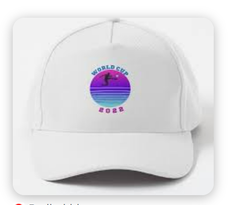 World Cup 2022 Qatar Black and White Football Hat 15 | Lazada PH