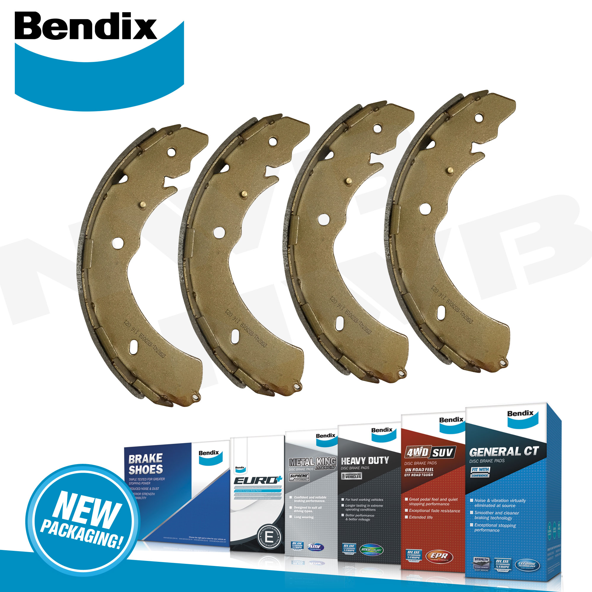 Bendix Brake Shoe Set for Chevrolet Colorado 2.8L 2013-2019 (DS6741 ...