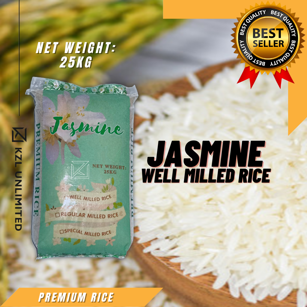 KZLA Jasmine Premium Rice Bagong Ani Well Milled from Isabela 25kg | Lazada PH