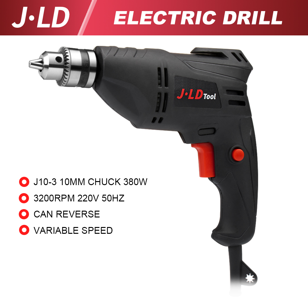 10MM Hand Drill 350W 3000RPM Multifunctional Self-Locking Chuck ...