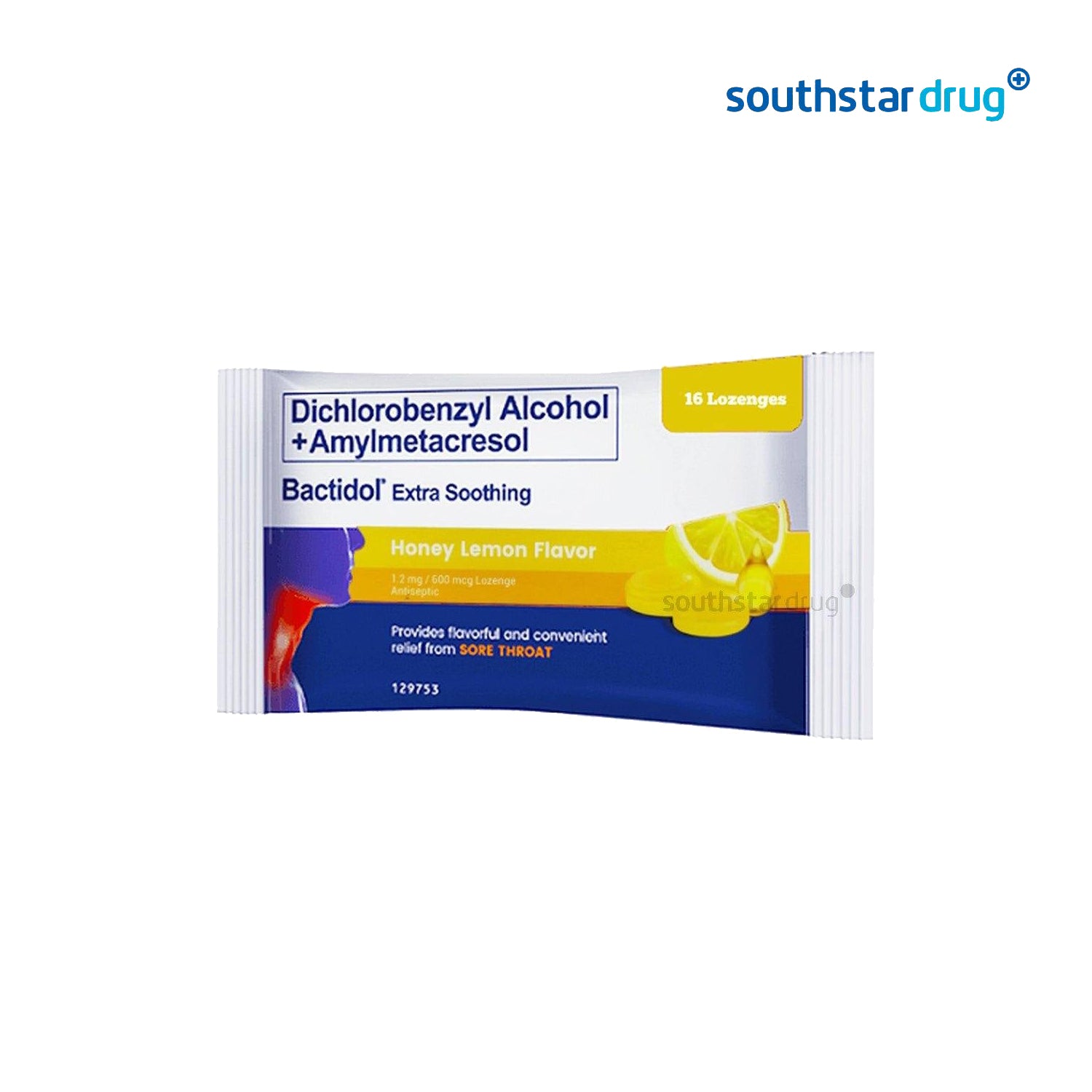 Bactidol 1.2 mg / 600 mcg Honey Lemon Lozenge 16s | Lazada PH