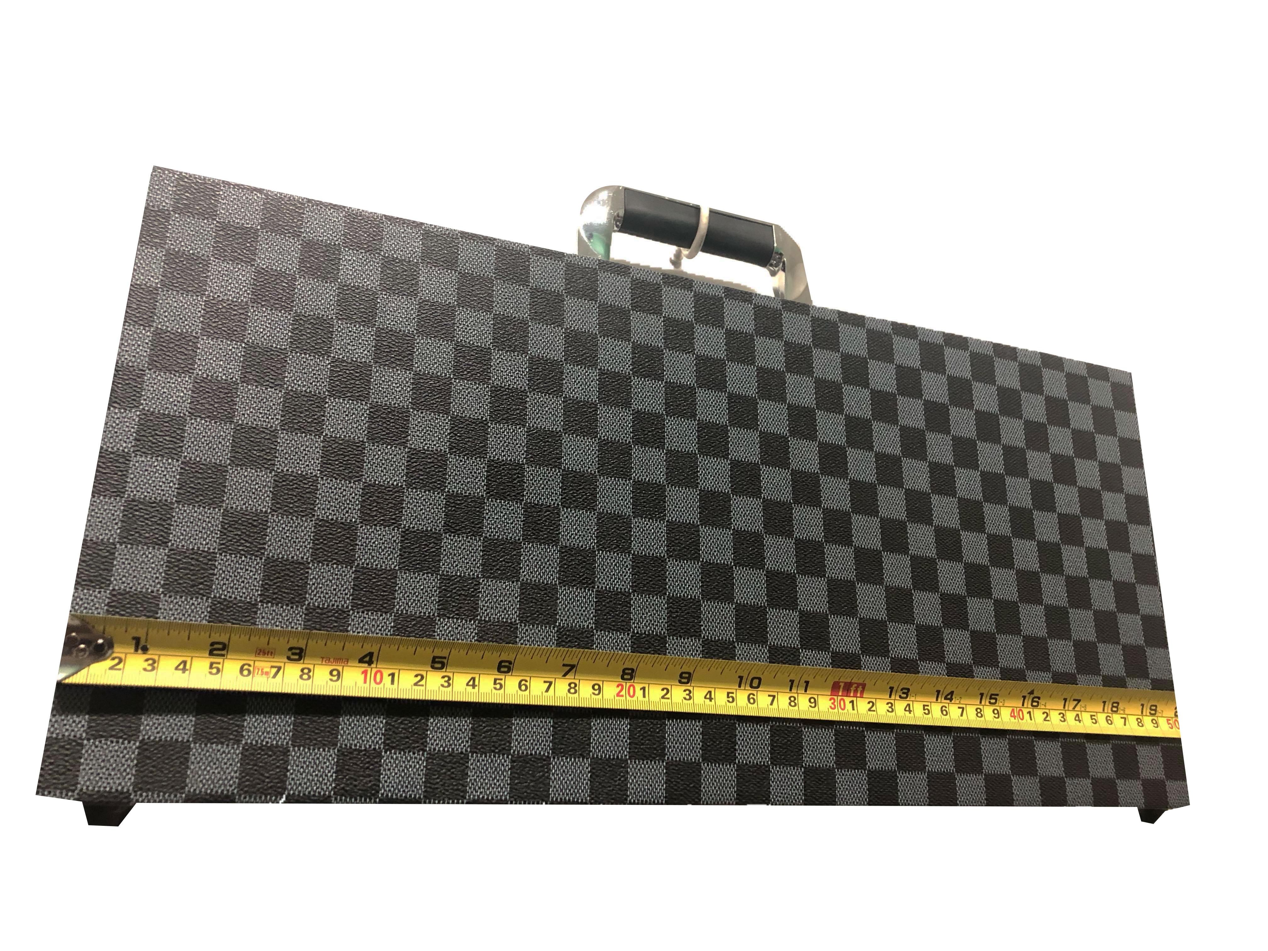 PINTAKASI BRAND 72 capacity Tari Case with Fiber Glass ( Checkered Blue ...