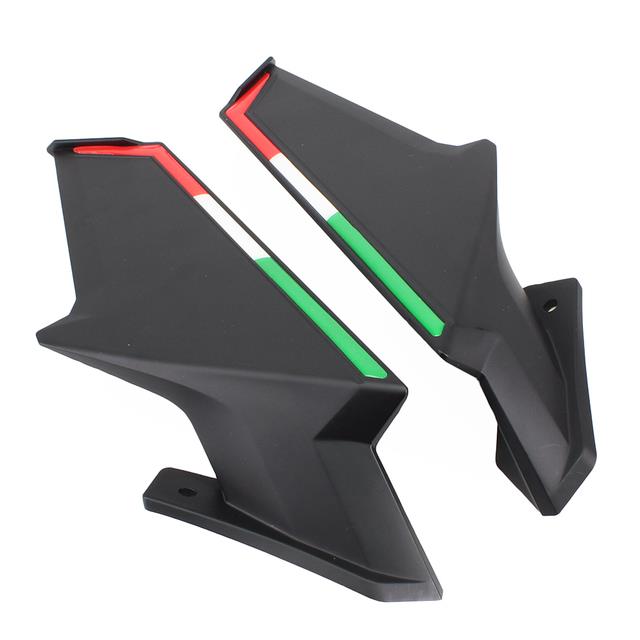 Motorcycle Fixed Wind Wing Flow Front Fairing Side Spoiler Winglets For ...