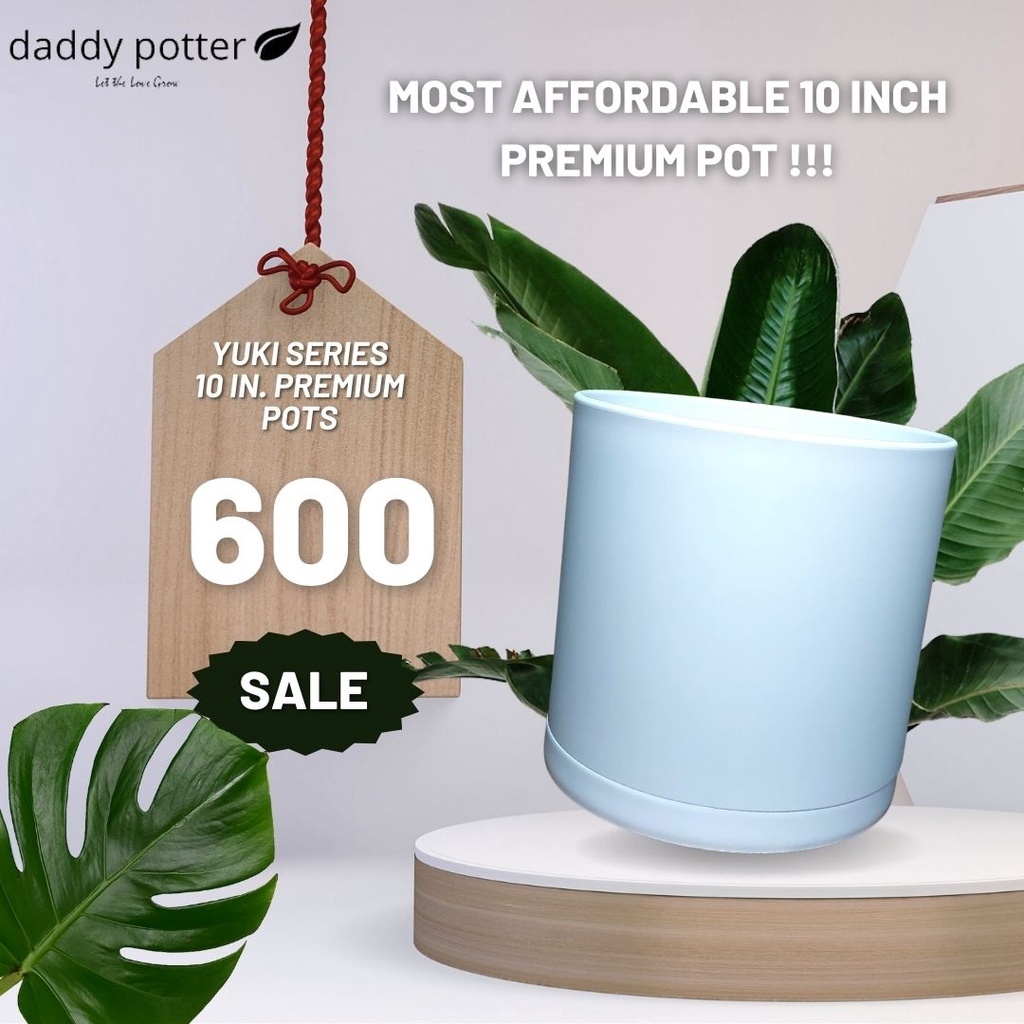 Daddy Potter Cylindrical Pots for Plants 10 inches diameter | Lazada PH
