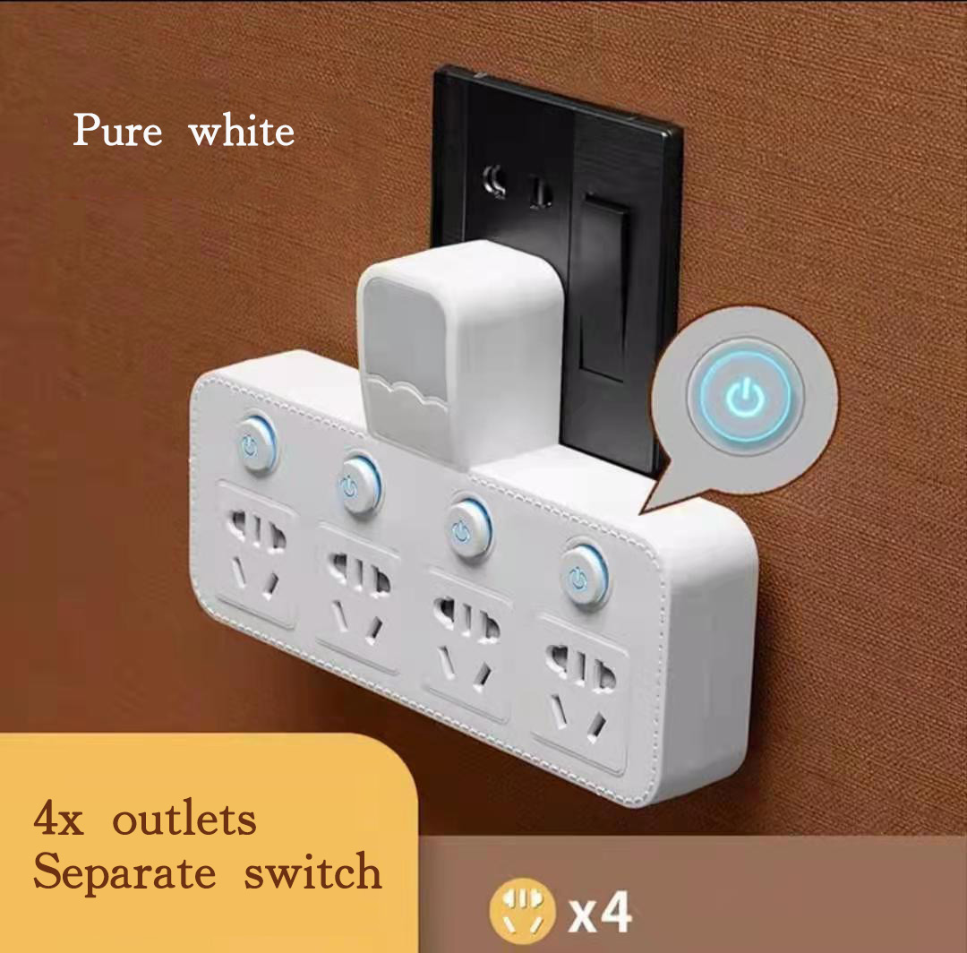 【COD】plug Adapter Connector Smart Wireless Outlet Extender Plug-in USB ...
