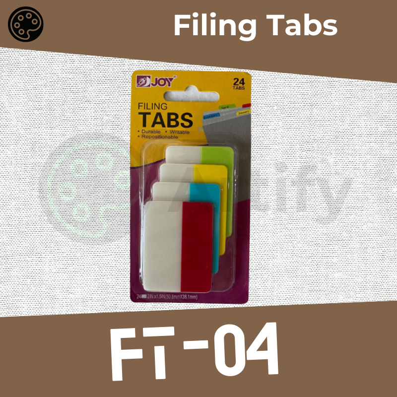 Filing Tabs Sticky Tabs Sticky Notes 4 tabs x 6 sheets [Artify] | Lazada PH