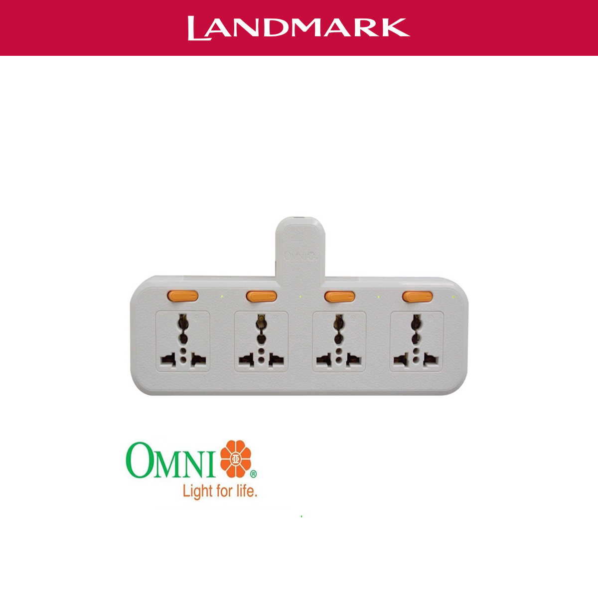 Omni Wall Universal Adaptor 10A with Individual Switch and Power ...