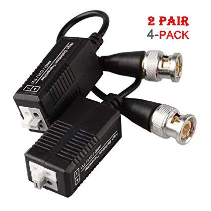 High Definition 1CH Video Balun CCTV Balun BNC Balun Transmitter BNC to ...