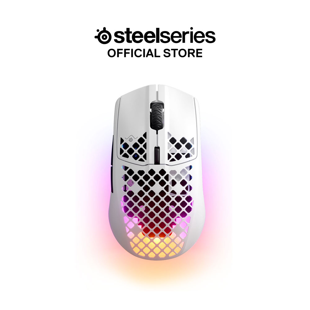 SteelSeries Aerox 3 Onyx/White 18,000 CPI Ultra Lightweight Wireless ...