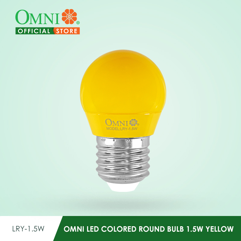 OMNI LED Colored Round Bulb 1.5W Yellow - LRY-1.5W | Lazada PH