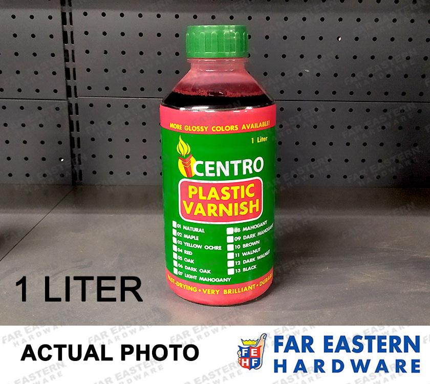 CENTRO Plastic Varnish 350ml / 1 Liter Natural Maple Walnut Light ...