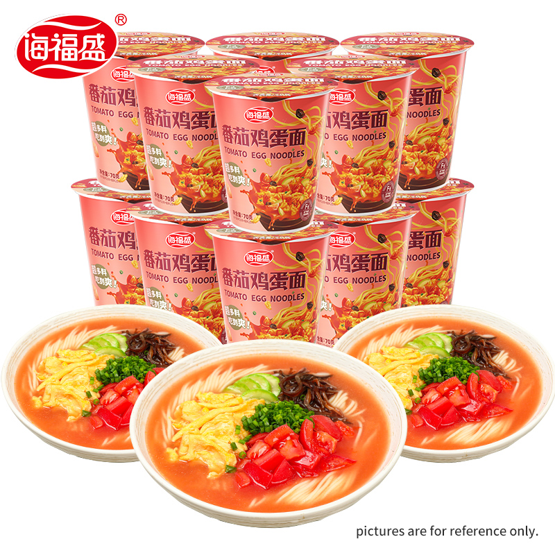 {Hai Fu Sheng} 12 cups freeze dried non-fried Instant noodle/冻干非油炸方便面 ...