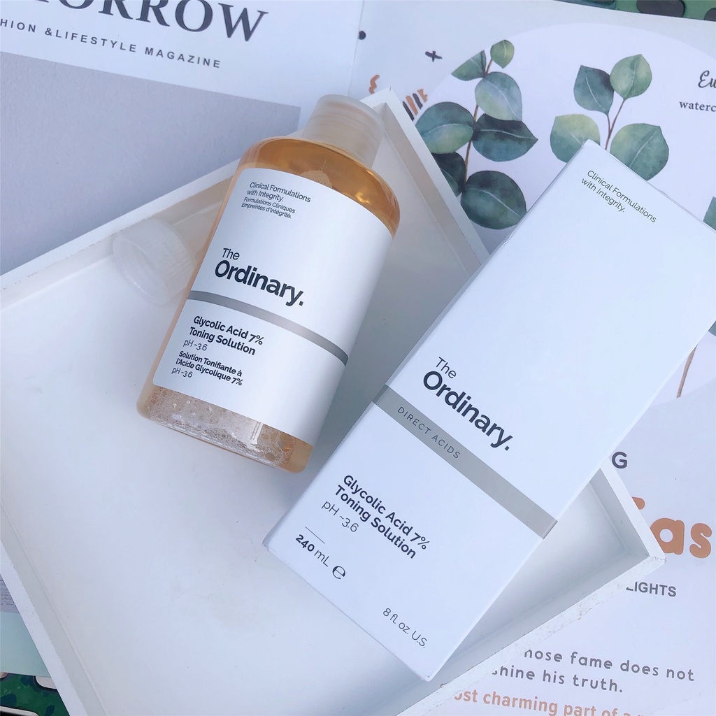 The Ordinary Glycolic Acid 7% Toning Solution Acne Removal Skin Care ...