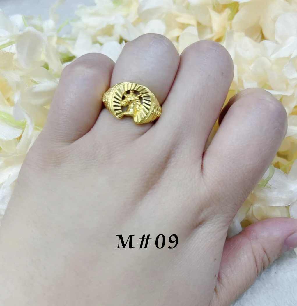 24K SAUDI GOLD RINGS PURE REAL LIFETIME USE NON FADED | Lazada PH