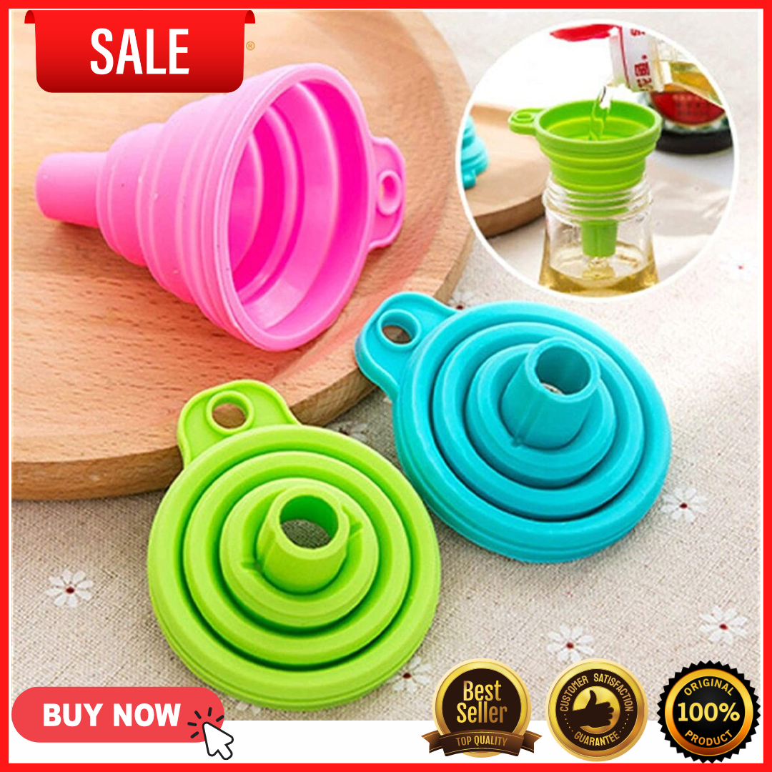 🔥SK Mixes Shop Mini and Portable Silicone Foldable Funnel Practical ...