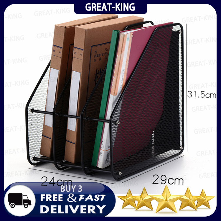 Great-King 3 COMPARTMENT MAGAZINE CASE FILE ORGANIZER | Lazada PH