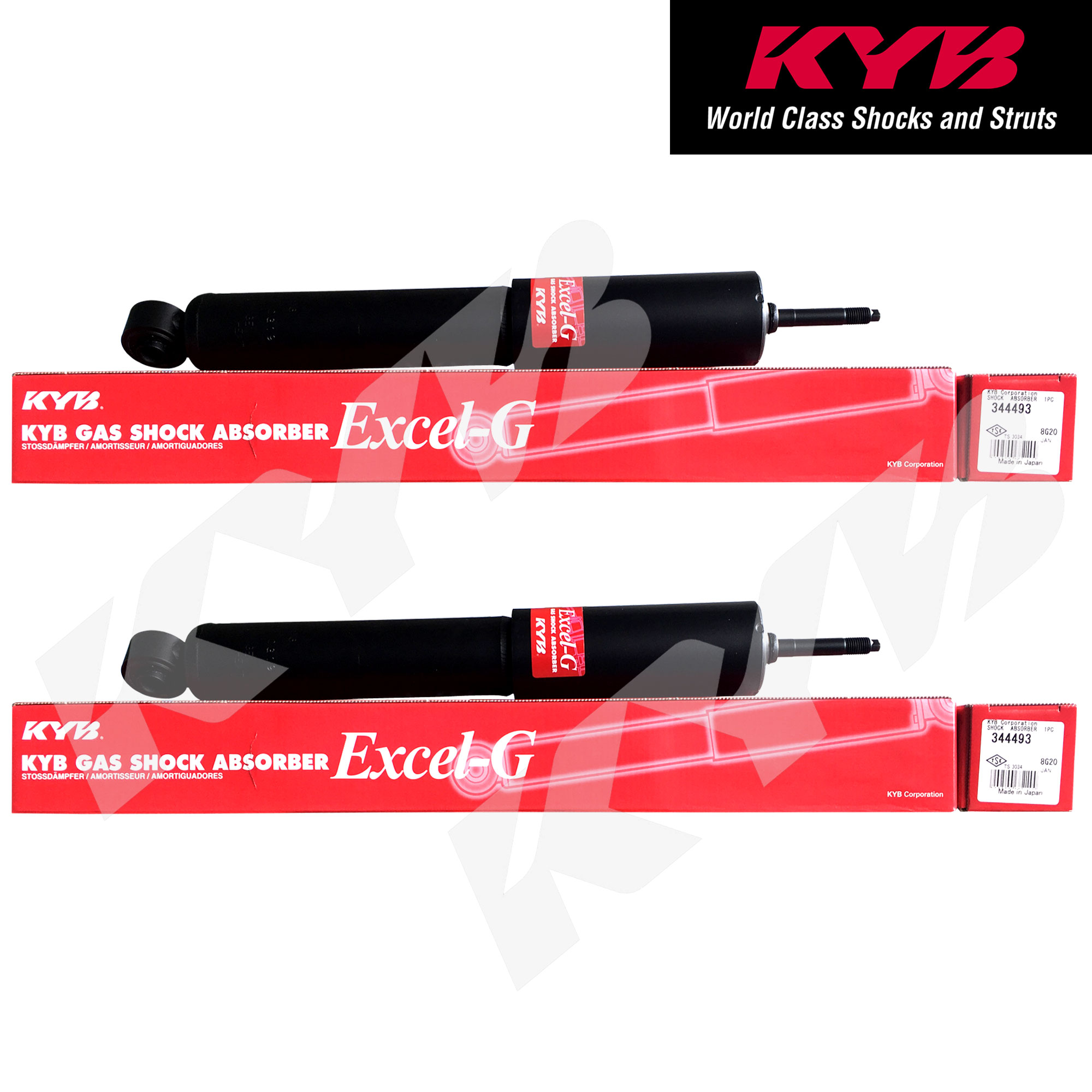 KYB 344493 for Toyota Hi-Ace Grandia 2005 - 2018 Set of 2 Front Gas ...