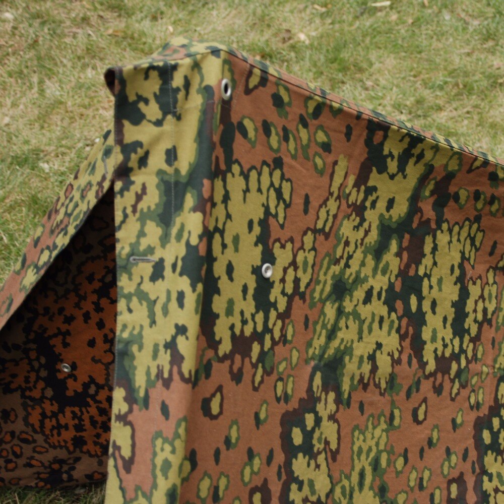 tomwang2012. WWII WW2 GERMAN Army OAKLEAF CAMO REVERSIBLE TENT ZELTBAHN ...