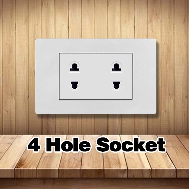FCM Wall Outlet Socket for Wall Household Wall Switch 118 Type PC Panel Universal Wall Outlet 1 ...