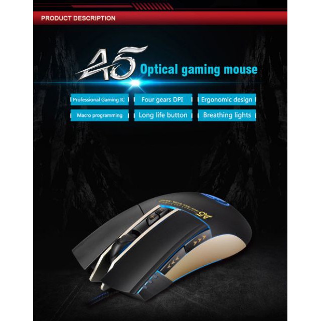 Apedra Gaming Mouse LED Wired Professional For PC | Lazada PH