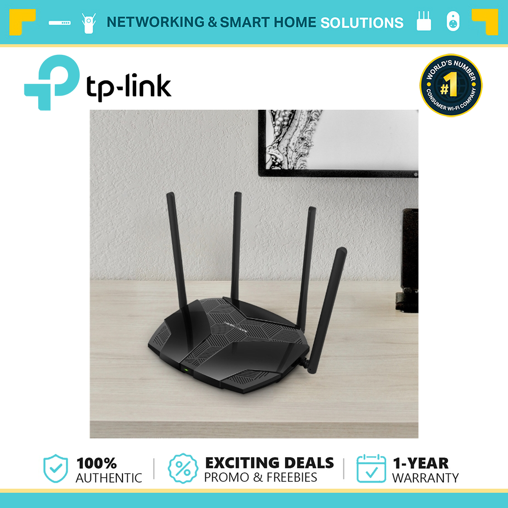 Mercusys MR70X (AX1800 Dual-Band WiFi 6 Router) | Lazada PH