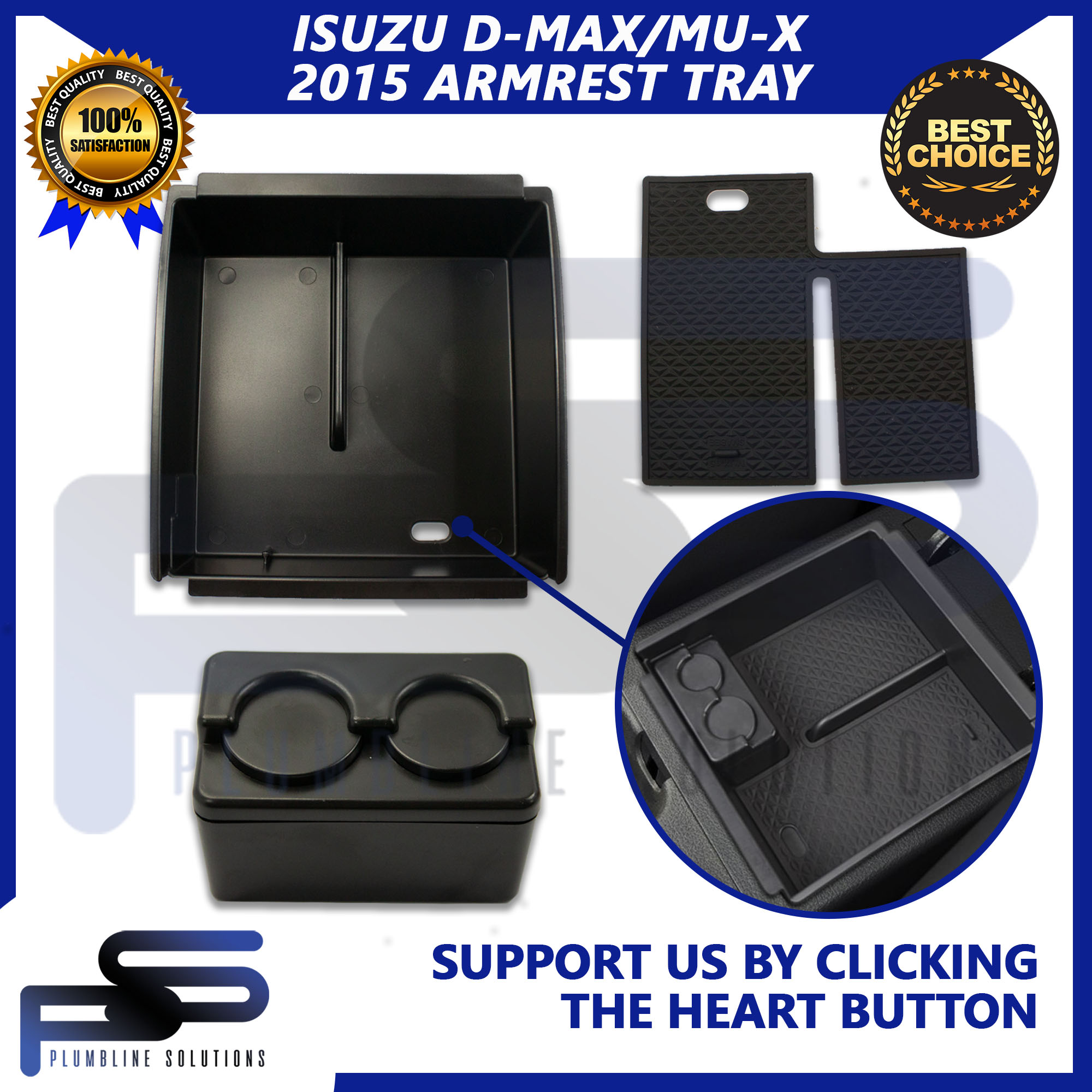 Armrest Tray for Isuzu D-MAX / MUX / MU-X 2015 Car Center Console ...