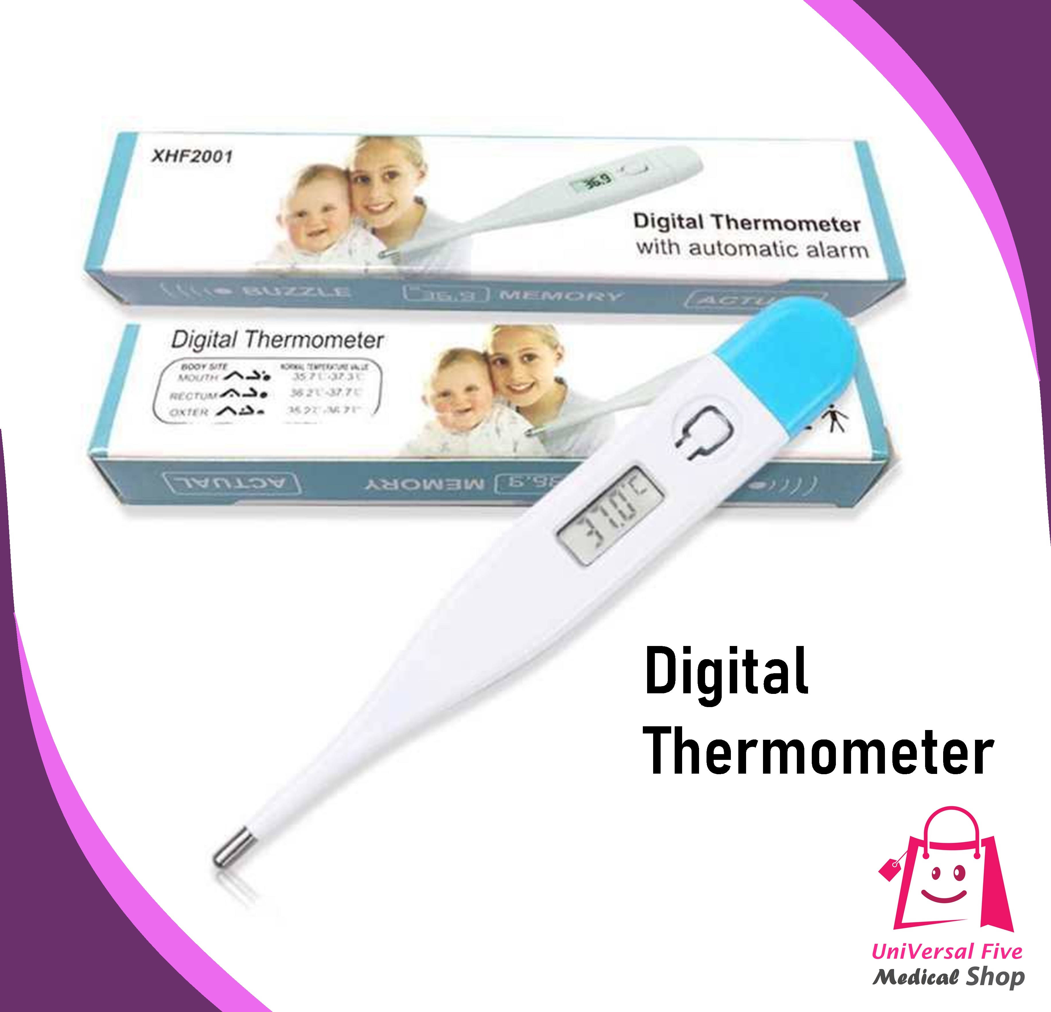 Digital Thermometer Body Temperature Thermometer for Children and Adult ...