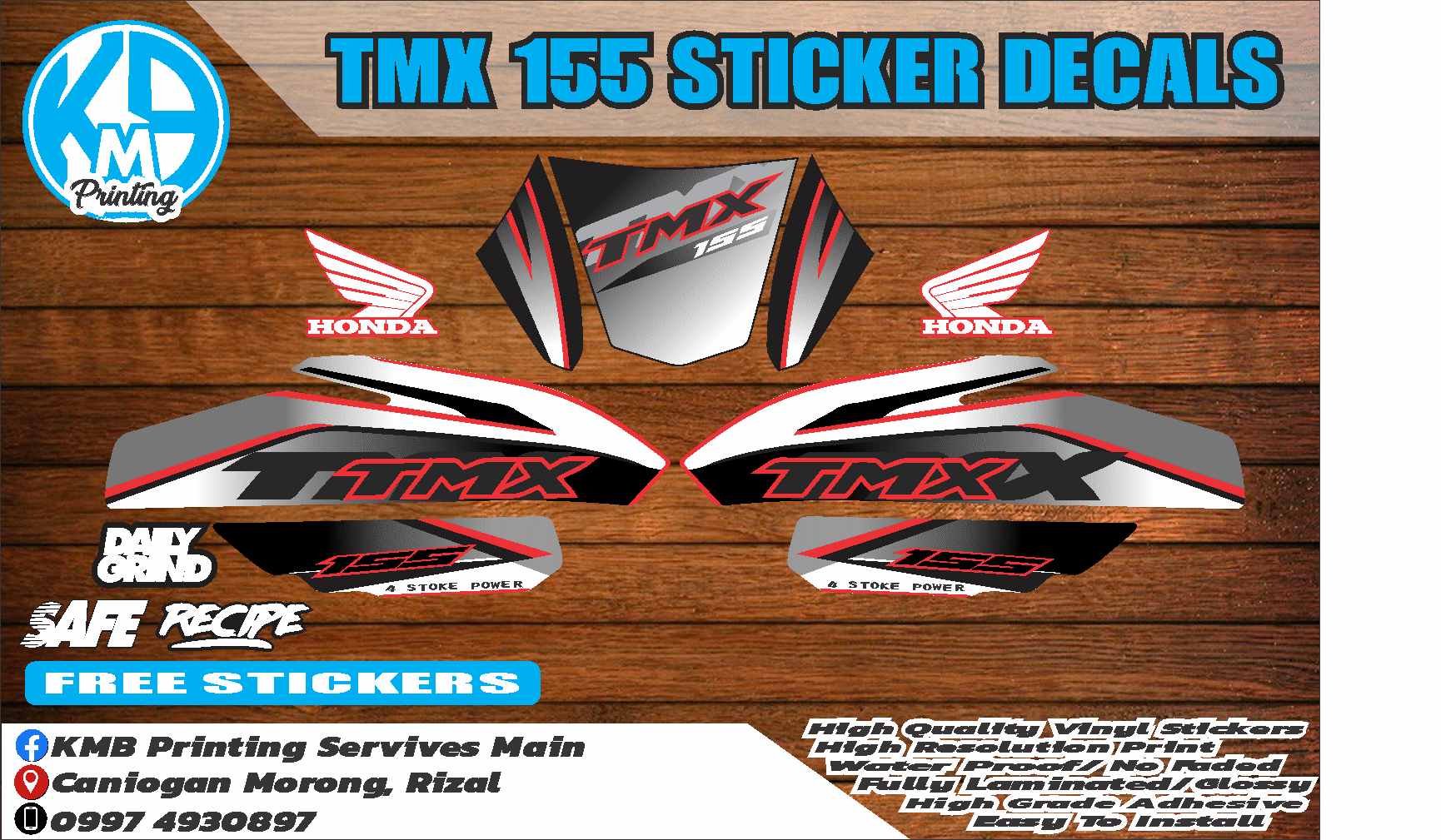 Honda TMX 155 Decals | Lazada PH