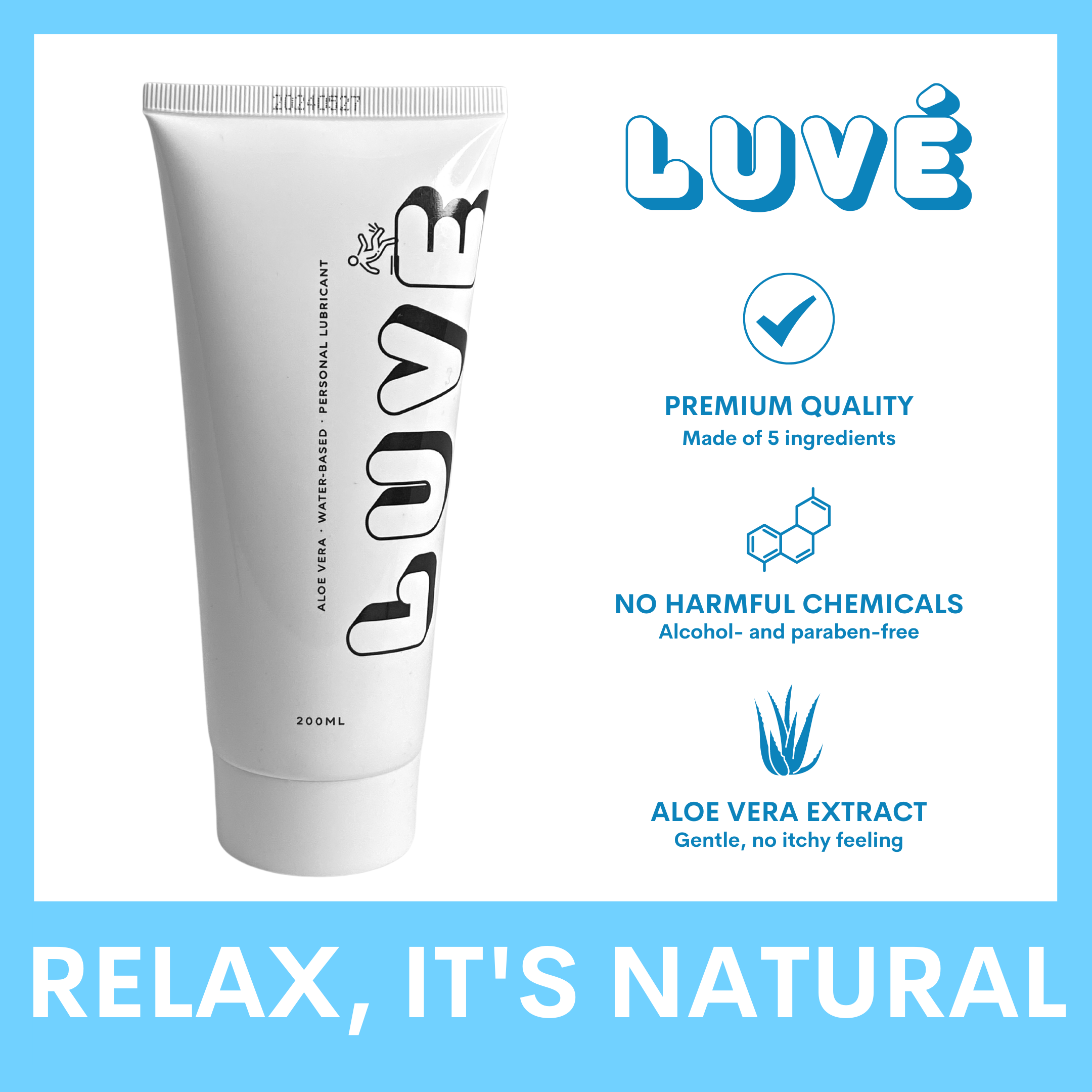 Luvé Natural Water-Based Premium Personal Lubricant | Lazada PH