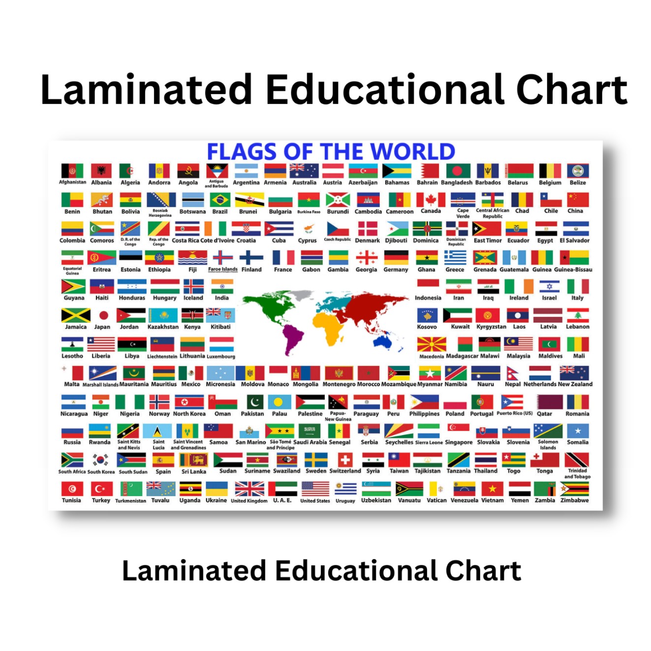 Laminated Flags of the World, World Map, Philippine Map, NCR Map ...