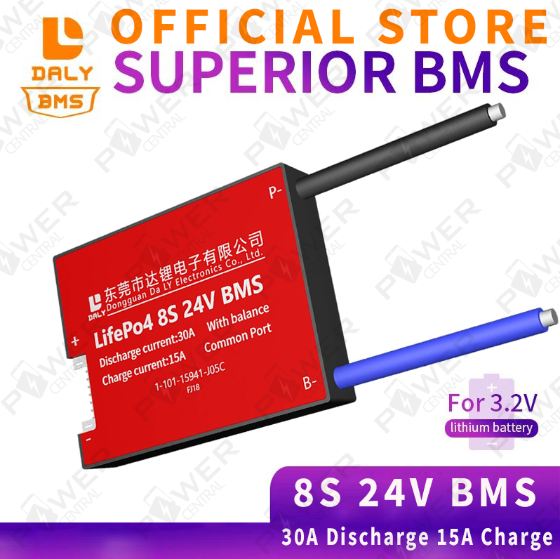 Power Central BMS Manufactured by Daly lifepo4 BMS 12v 24v 36v 48v 30a ...