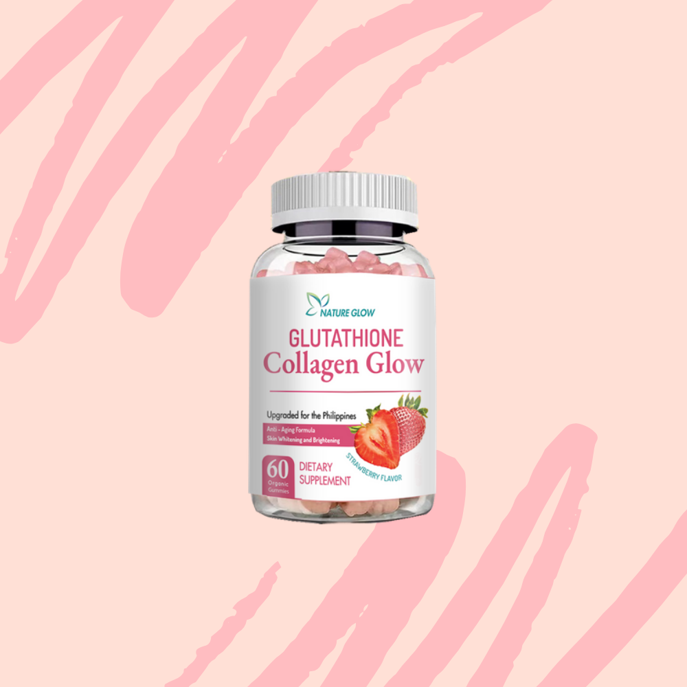 NATURE GLOW Glutathione Collagen Glow Gummies Whitening Gummies Anti ...