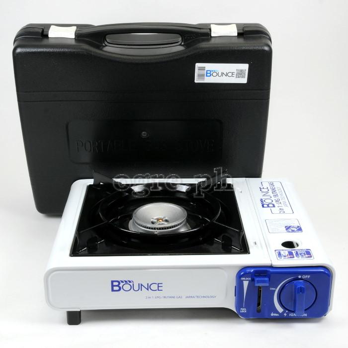 Bounce BU-2500LPG 2-in-1 Portable LPG/Butane Gas Stove ~ White / Blue ...