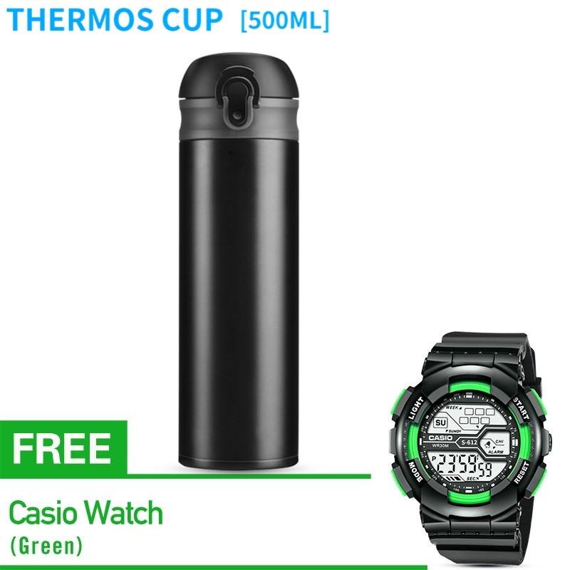 COD Vacuum Flask Thumbler Hot Cold Stainless 500mL Free Sports ...