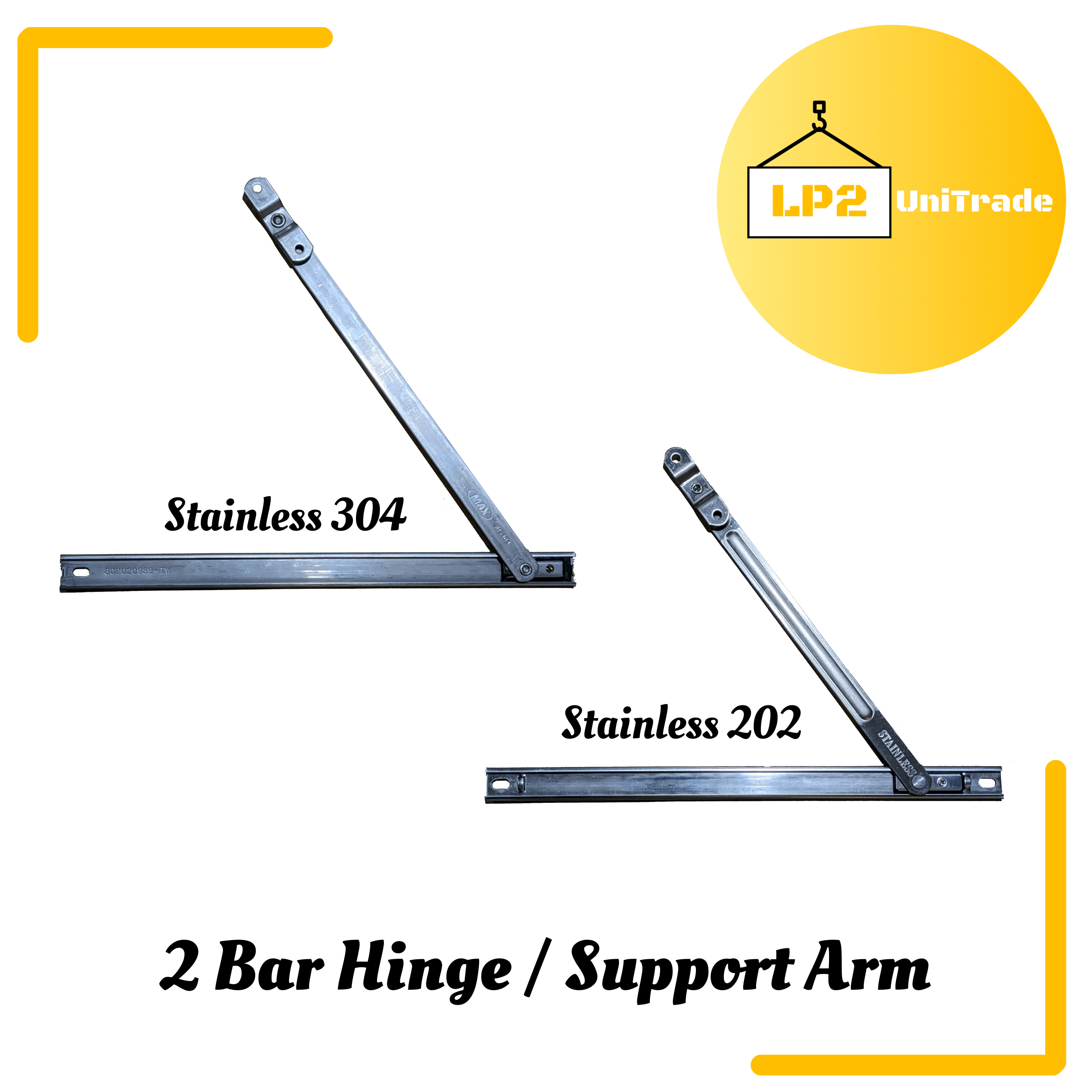 MAX 2 Bar Hinge (Stainless304) / MAX 2Bar Hinge / MAX Supporting Arm ...
