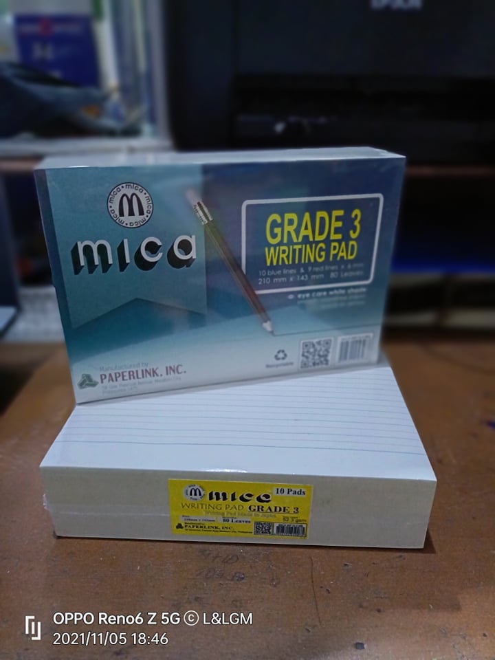 MICA Writing Pad Paper 80 leaves ( Grade 1, 2, 3, 4 ) (10pads/ Ream ...