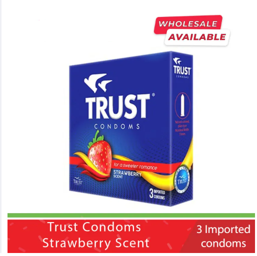 Trust Condoms Classic Imported Chocolate Scent (1 Box x 3 Pieces ...