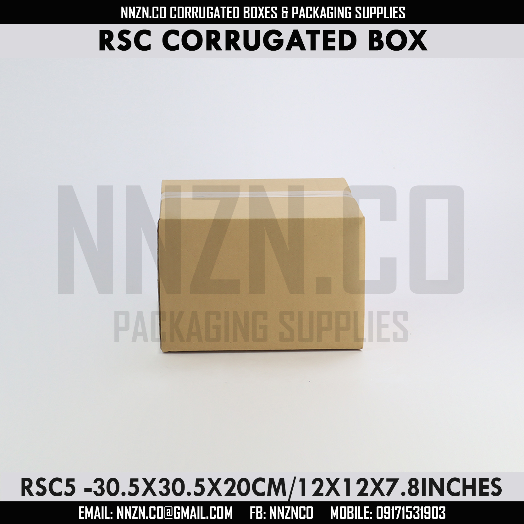 NNZN Brown Kraft Corrugated RSC Boxes Shipping Box Packaging Box RSC4 ...