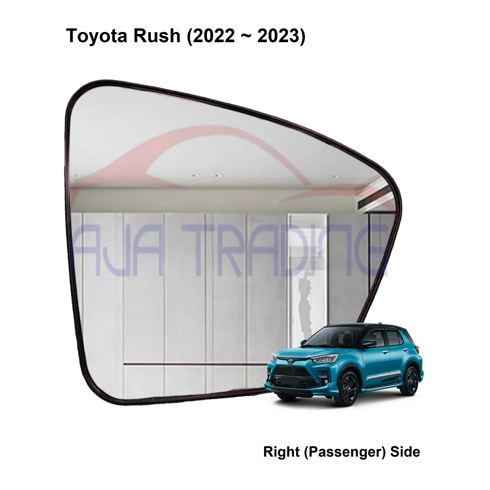 Side Mirror Lens for Toyota Raize (2022 - 2023) | Lazada PH