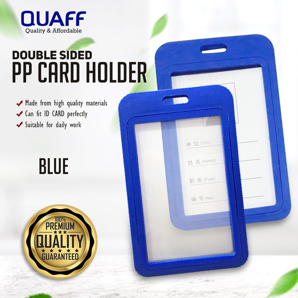 SET ID Holder Case Double Sided with Lace Vertical Student / Office Id ...