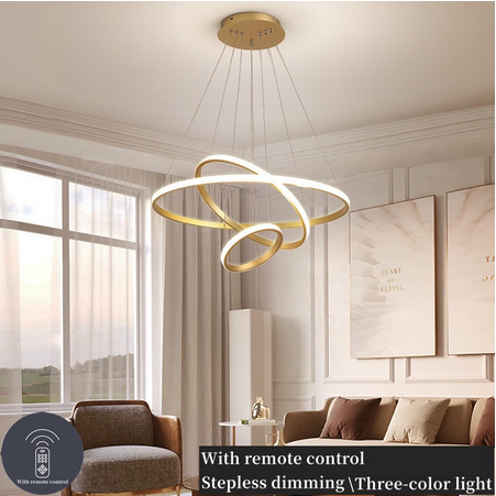 [Free original three-color light bulb] Led Ceiling Light 3 Color Nordic ...