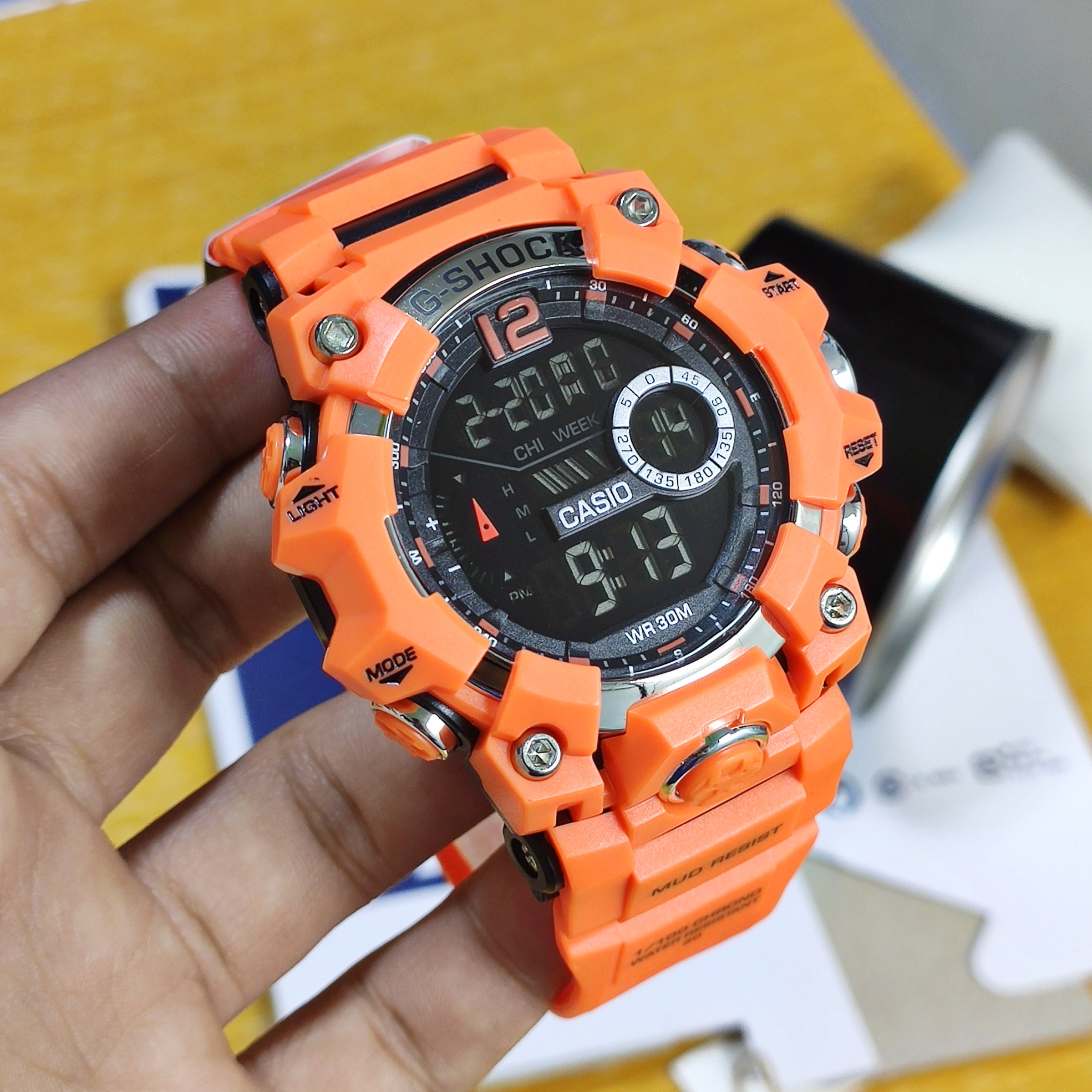 New! Digital Men's Watch GSh0ck Led Light Actual-Pic Steel Back Sports ...