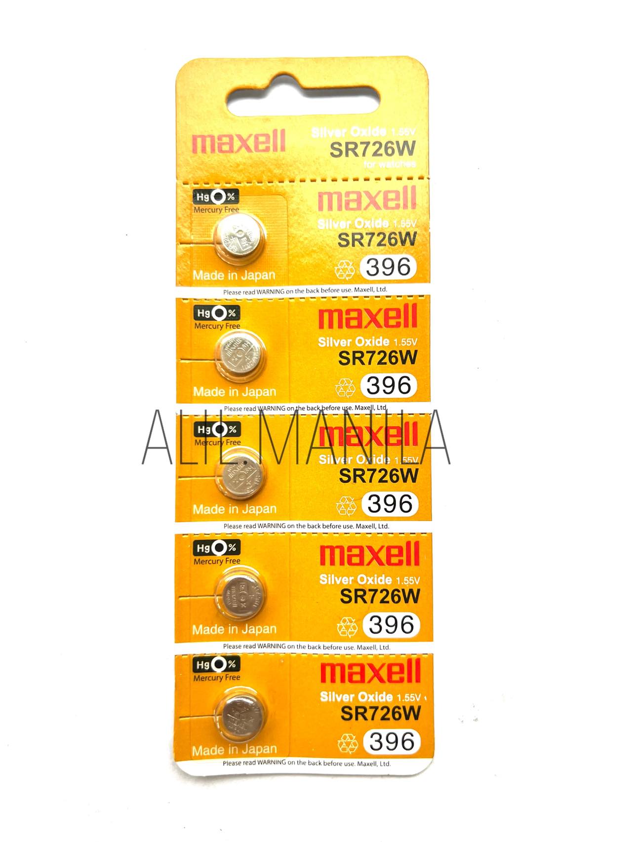SR726SW 396 MAXELL ORIGINAL BATTERIES SILVER 1.55V WATCH BATTERY ...