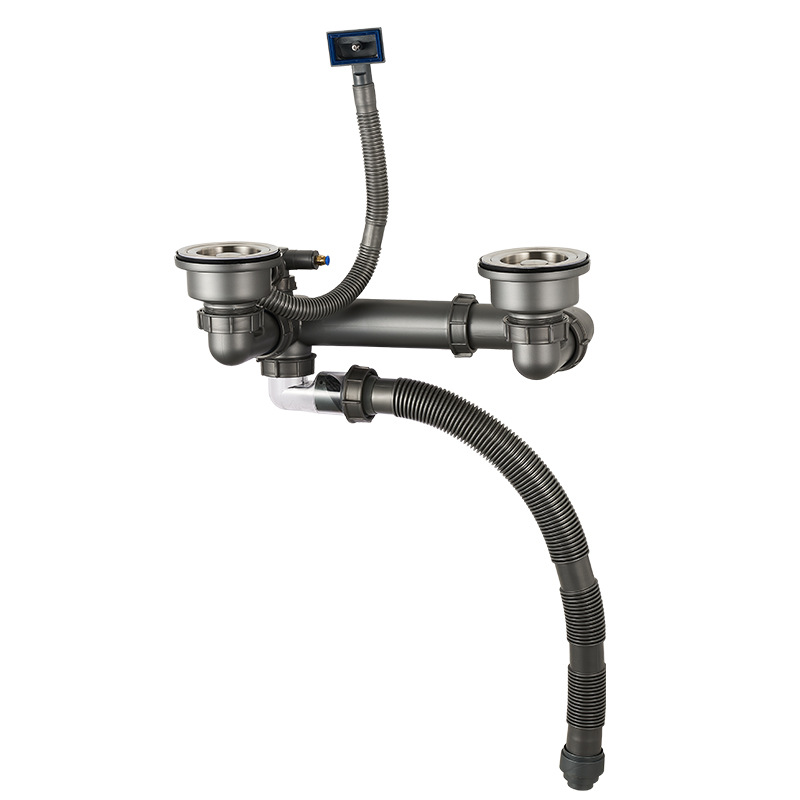 Dishwasher sink rear downspout odor and insect resistant single sink ...