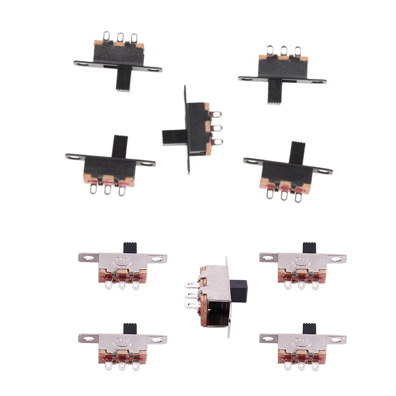 10 Pcs 50V 0.5A 3 Pin 2 Position On/OFF 1P2T SPDT Slide Switch 3 Pin - Life fashion supermarket ...