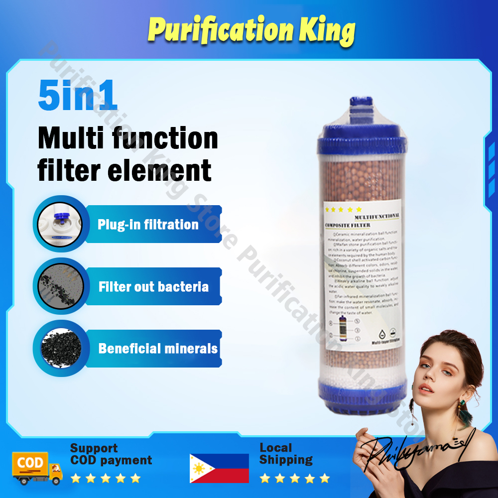 10 Inches 5 in 1 Mineral Stone Water Filter Cartridge Replacement ...