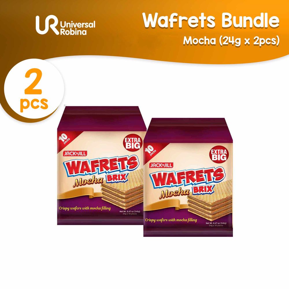 Wafrets Mocha Bar (24g x 10) x 2 | Lazada PH