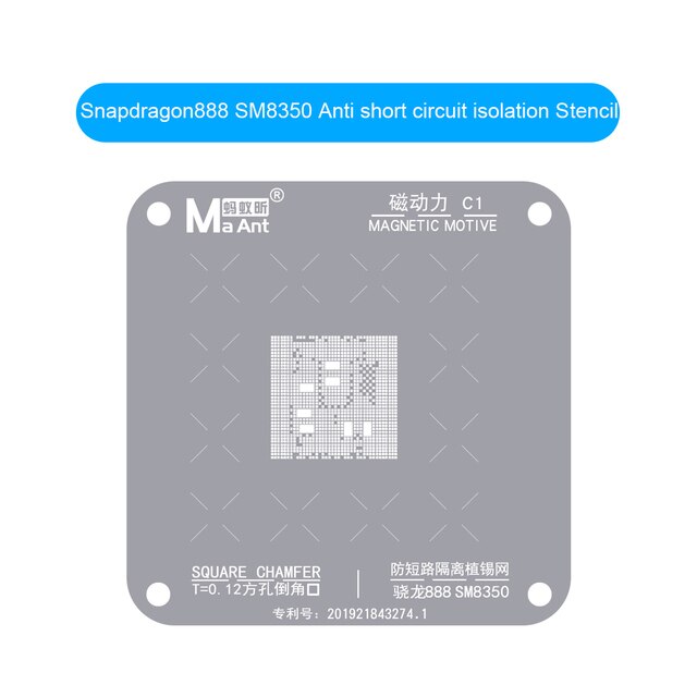 MaAnt C1 Magnetic CPU BGA Reballing Stencil Kit Platform For iPhone A8-A15 Hisilicon Qualcomm ...